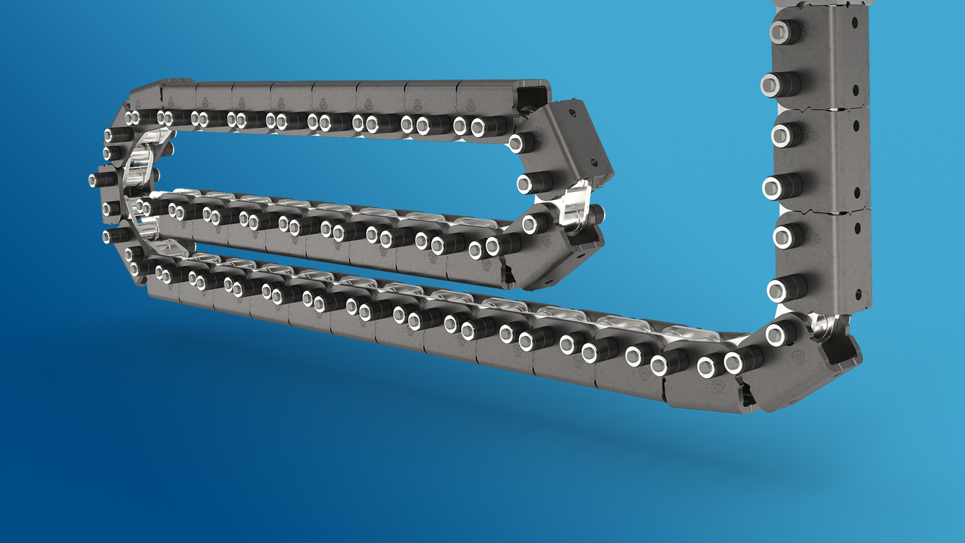 Maintenance-free rigid chain with patented outer plates